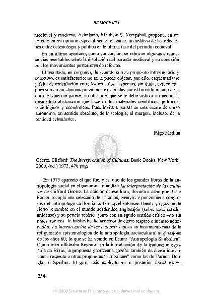 (PDF) GEERTZ, CLIFFORD, The Interpretation of Cultures, Basic Books ...
