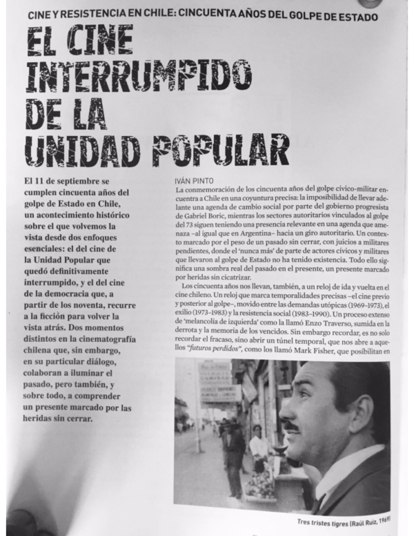 (PDF) El cine interrumpido de la Unidad Popular (Caiman cuadernos de ...