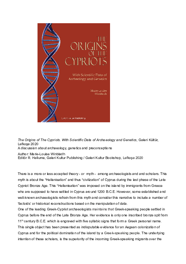 (PDF) The Origins of The Cypriots