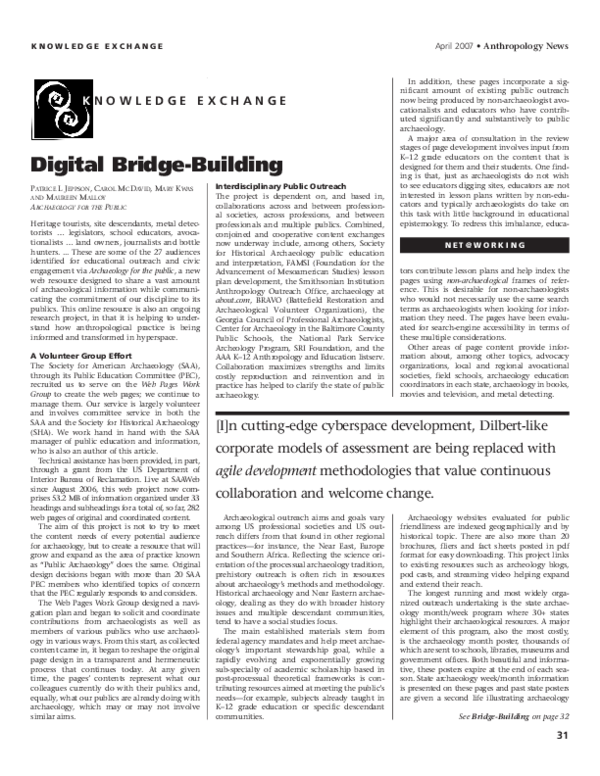 (PDF) Digital Bridge-Building