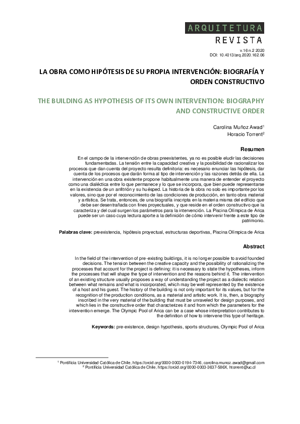 (PDF) LA OBRA COMO HIPÓTESIS DE SU PROPIA INTERVENCIÓN: BIOGRAFÍA Y ...