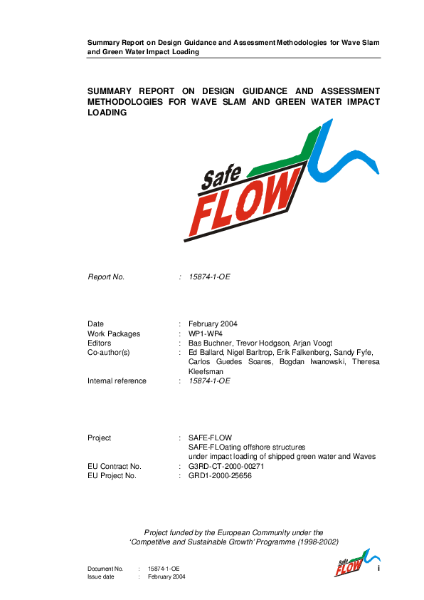 (PDF) Summary Report on Design Guidance and Assessment Methodologies ...