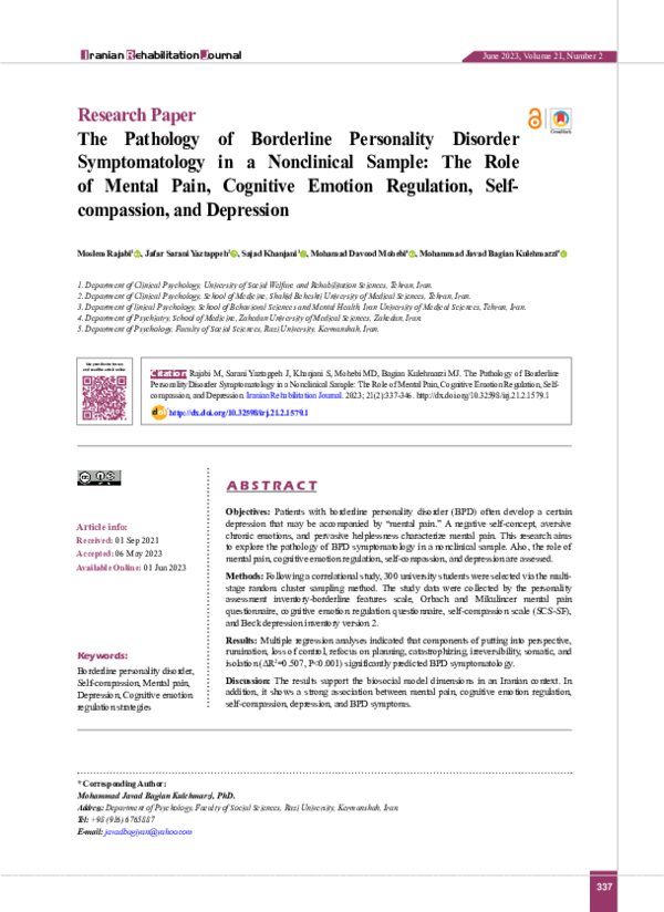 (PDF) Research Paper The Pathology of Borderline Personality Disorder ...