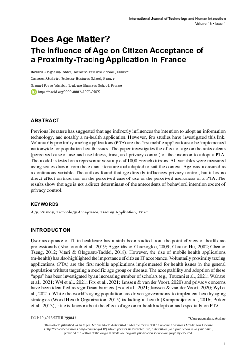 (PDF) Does Age Matter?