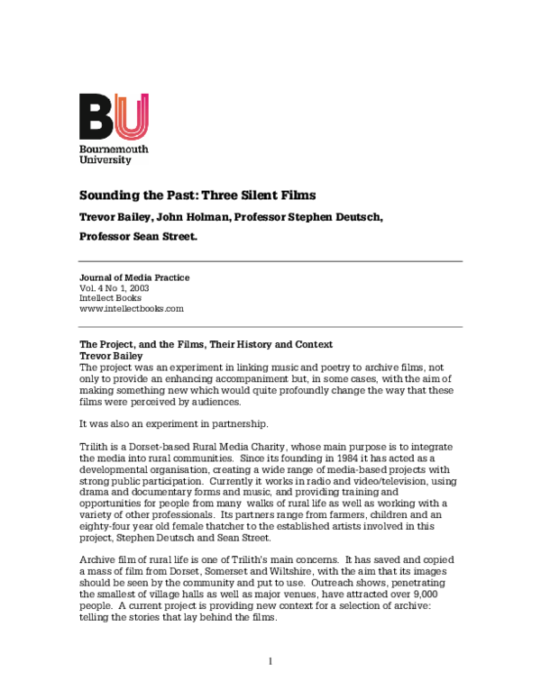 (PDF) Sounding the past