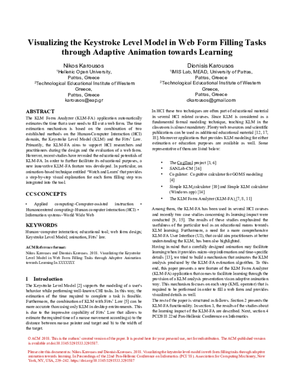 (PDF) Visualizing the keystroke level model in web form filling tasks ...