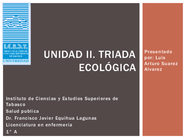 (PPT) Relación huésped parasito triada ecológica