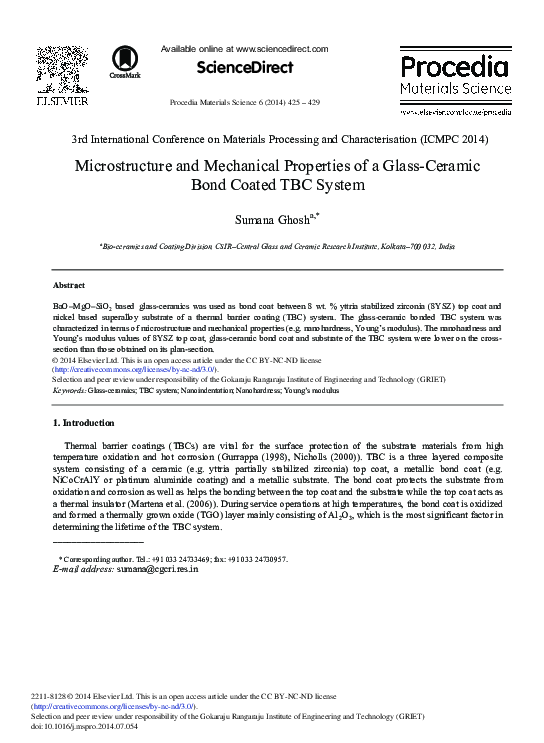 (PDF) Microstructure and mechanical properties of gadolinium- and misch ...