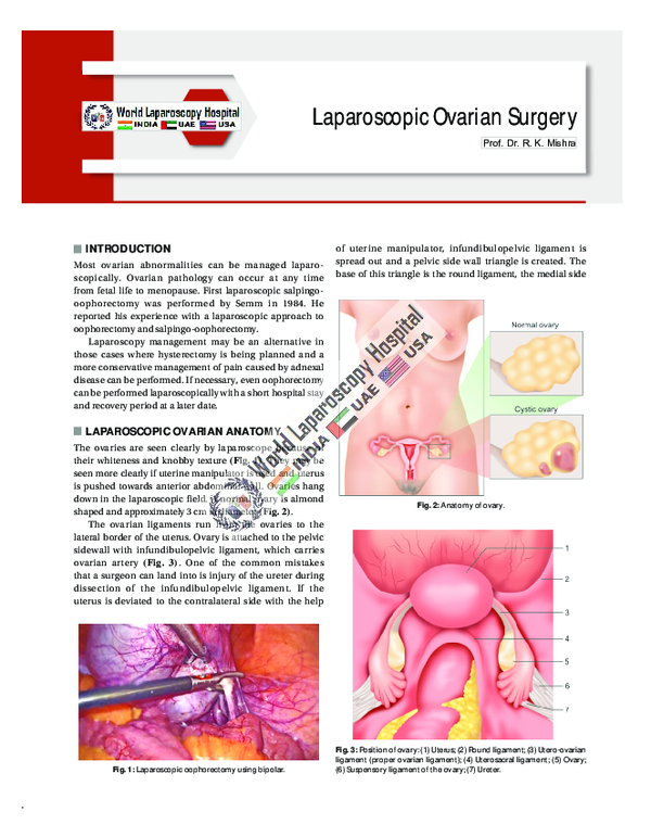 (PDF) Laparoscopic Ovarian Surgery | Prof. Dr. R K . Mishra - Academia.edu