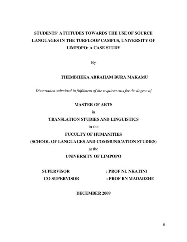 (PDF) Students' attitudes towards the use of source languages in the ...