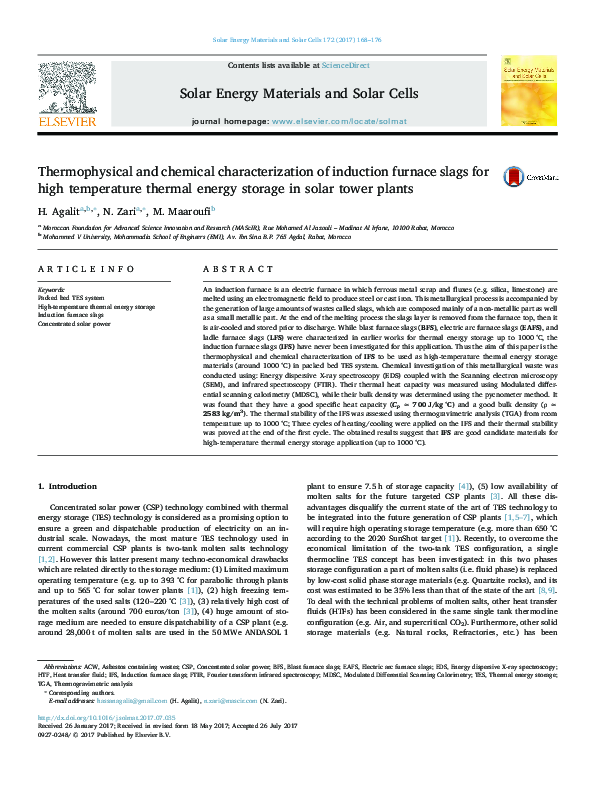 (PDF) Thermophysical and chemical characterization of induction furnace slags for high ...