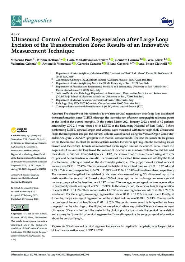 (PDF) Ultrasound Control of Cervical Regeneration after Large Loop ...