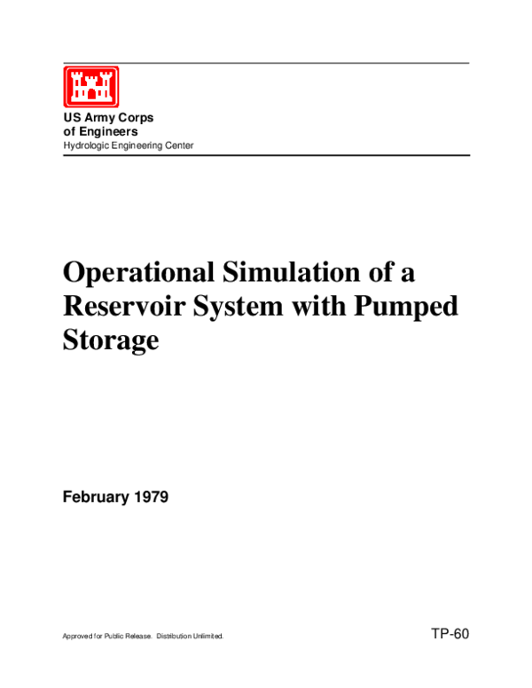 (PDF) Operational Simulation of a Reservoir System with Pumped Storage