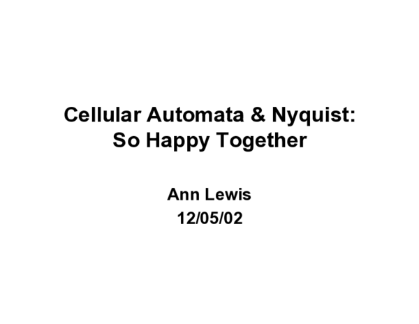 Pdf Elementary Cellular Automata Abel Mengistu 