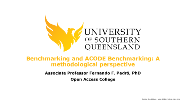 (PPT) Benchmarking and ACODE Benchmarking: A methodological perspective