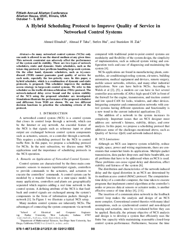 (PDF) A hybrid scheduling protocol to improve quality of service in ...