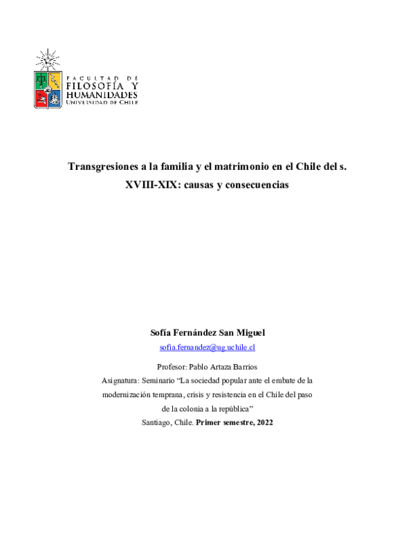 (DOC) Transgresiones a la familia y el matrimonio en el Chile del s ...