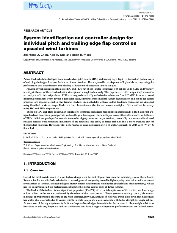 (PDF) System identification and controller design for dual actuated ...
