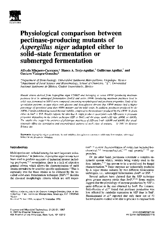 (PDF) Physiological comparison between pectinase-producing mutants of Aspergillus niger adapted ...