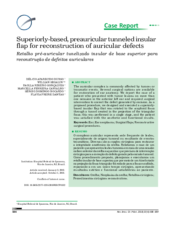 (PDF) Superiorly-based, preauricular tunneled insular flap for ...