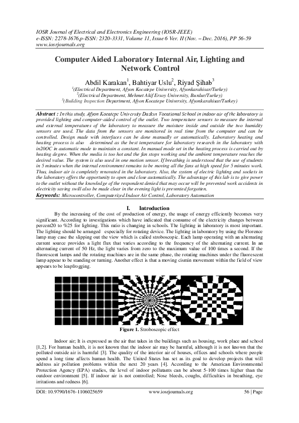 (PDF) Computer Aided Laboratory Internal Air, Lighting and Network ...