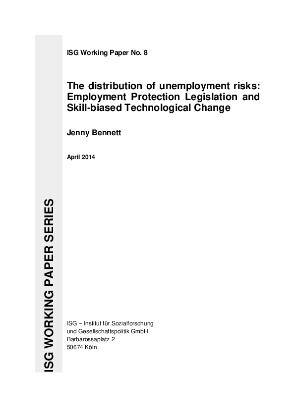(PDF) Isg Working Paper Series
