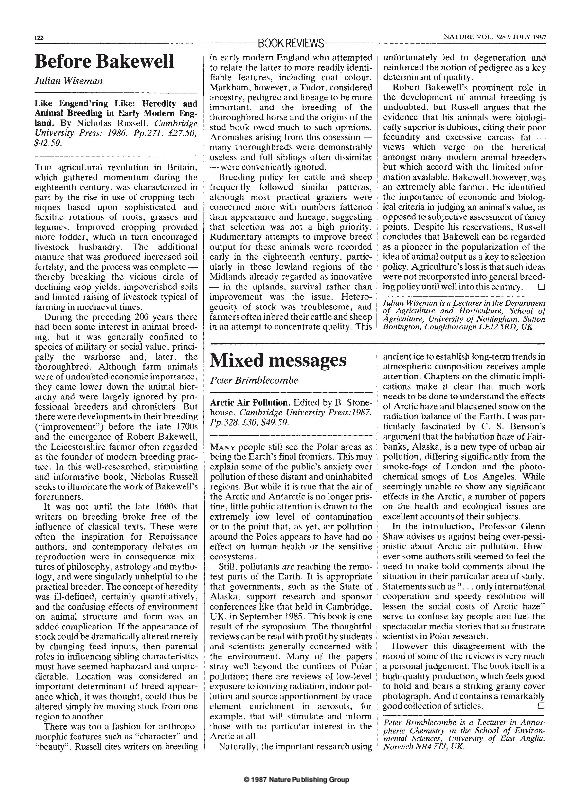 (PDF) Mixed messages