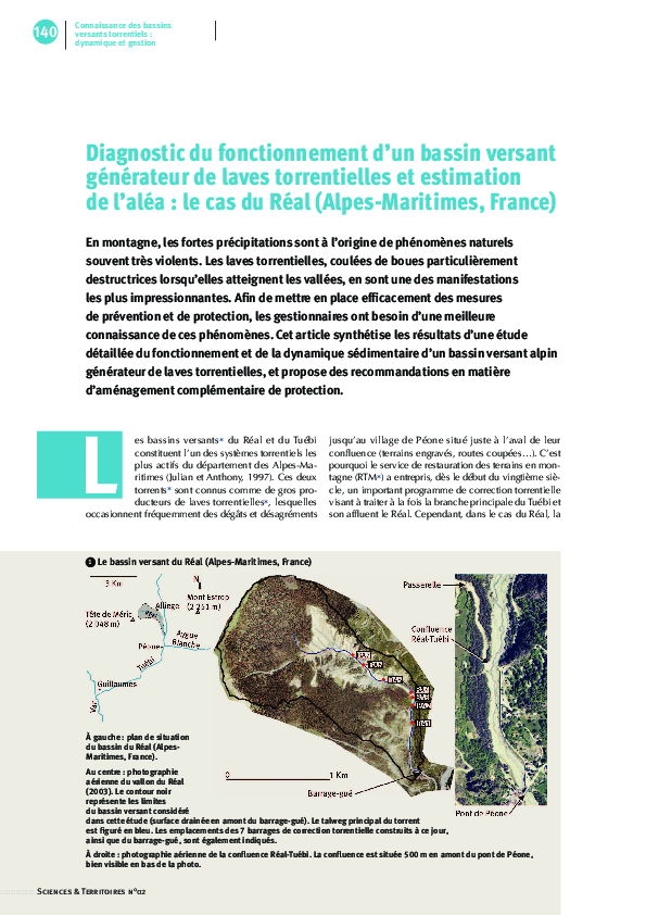 (PDF) Diagnostic du fonctionnement d'un bassin versant générateur de ...