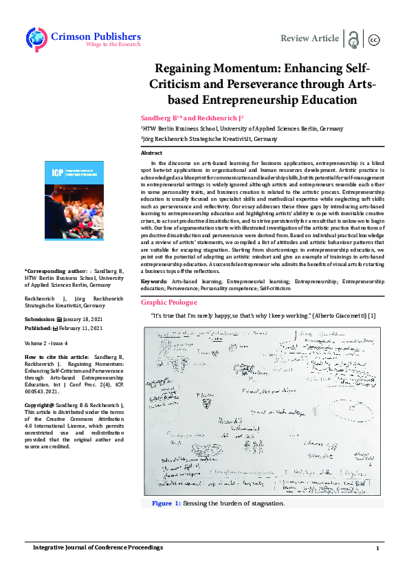 (PDF) Regaining Momentum: Enhancing Self-Criticism and Perseverance through Artsbased ...