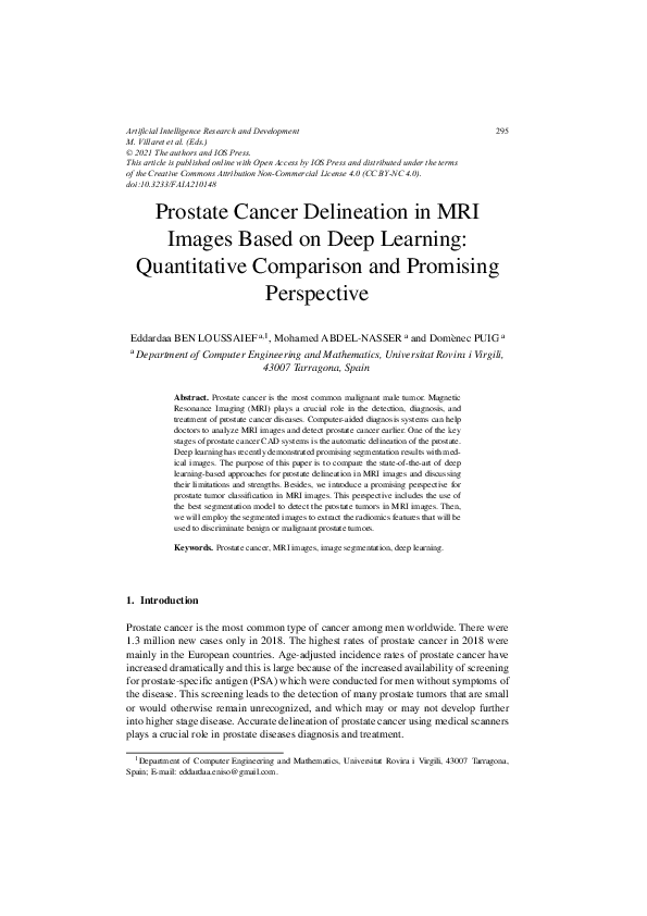 (PDF) Prostate Cancer Delineation in MRI Images Based on Deep Learning ...