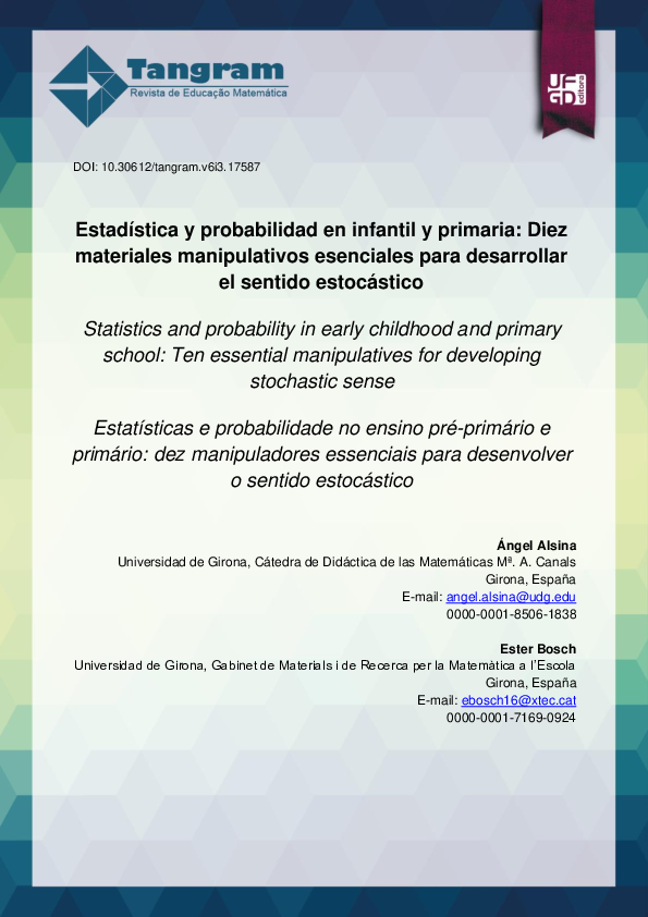(PDF) Estadística y probabilidad en infantil y primaria: Diez materiales manipulativos ...