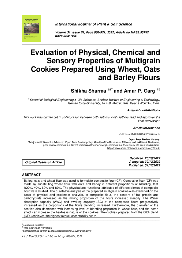(PDF) Evaluation of Physical, Chemical and Sensory Properties of ...