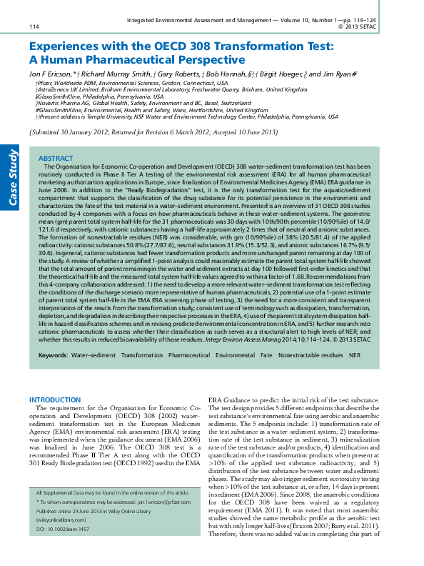 (PDF) Experiences with the OECD 308 transformation test: A human ...