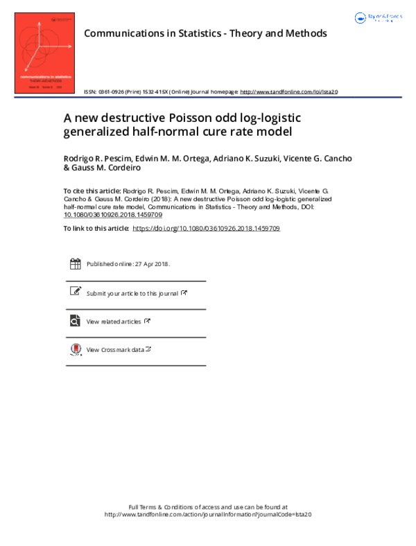 (PDF) A new destructive Poisson odd log-logistic generalized half-normal cure rate model ...