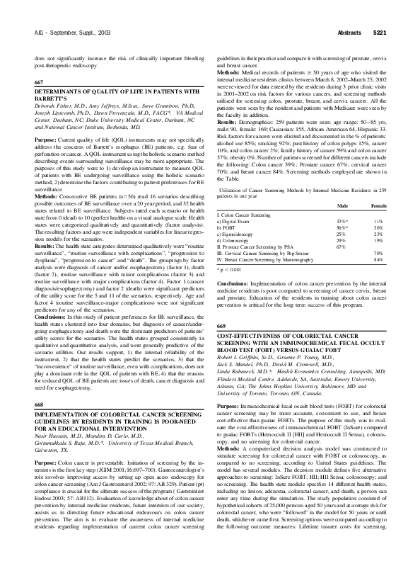 (PDF) Implementation of colorectal cancer screening: the challenge | Nasir Husain - Academia.edu