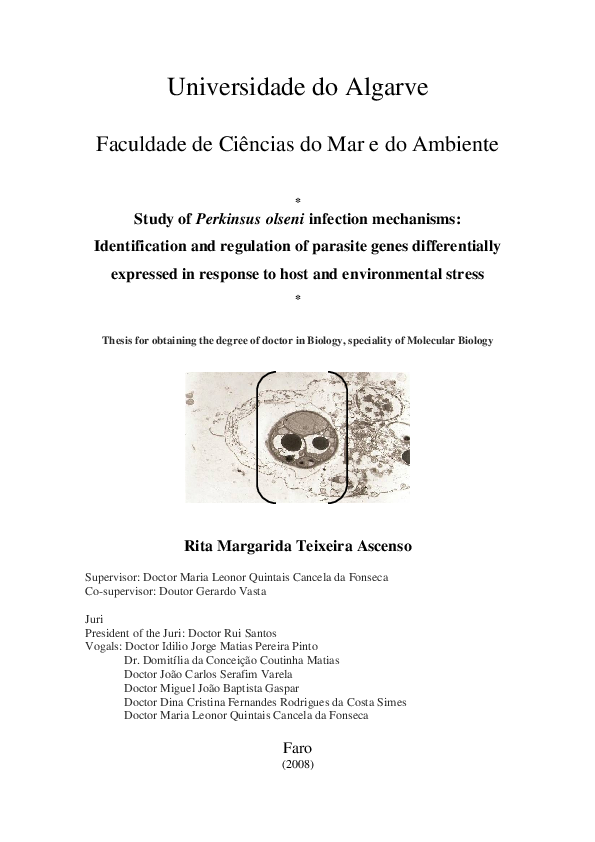 (PDF) Bioinformatic tools help molecular characterization of Perkinsus ...