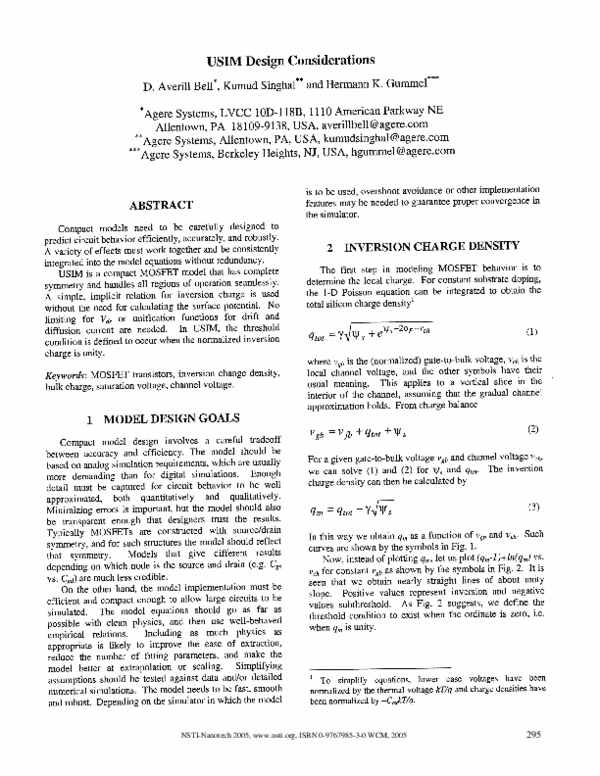 (PDF) USIM Design Considerations