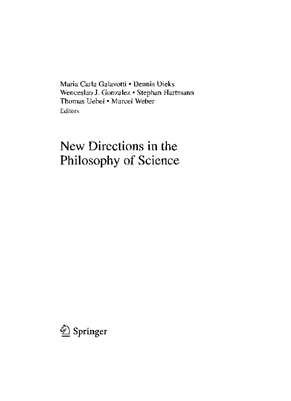 (PDF) New Directions in the Philosophy of Science