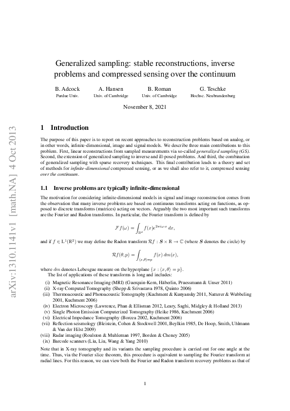 (PDF) Generalized Sampling | Bogdan Roman - Academia.edu