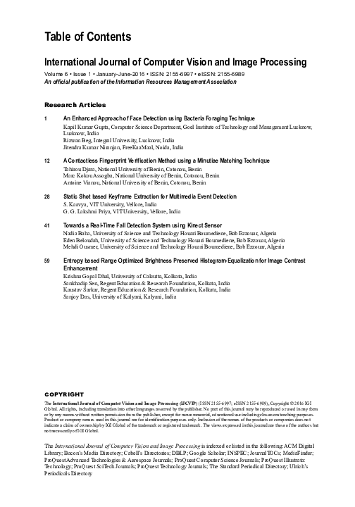 (PDF) An Enhanced Approach of Face Detection using Bacteria Foraging Technique | Rizwan Beg ...