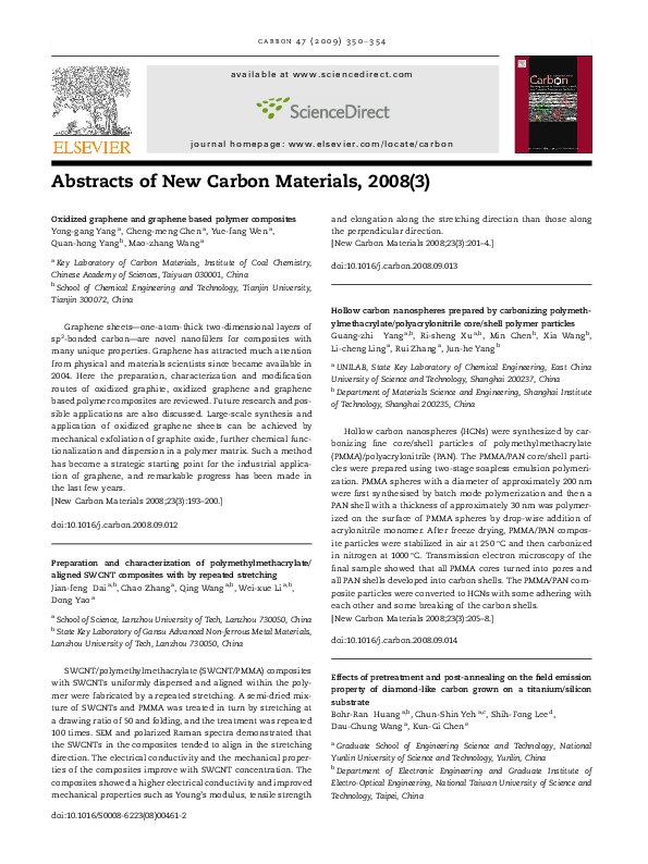 (PDF) Preparation and characterization of poly(methyl methacrylate ...