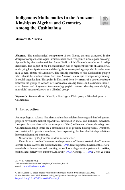 (PDF) Indigenous Mathematics in the Amazon: Kinship as Algebra and ...