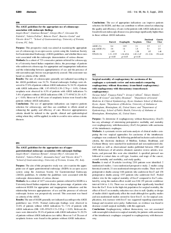 (PDF) The ASGE guidelines for the appropriate use of colonoscopy ...