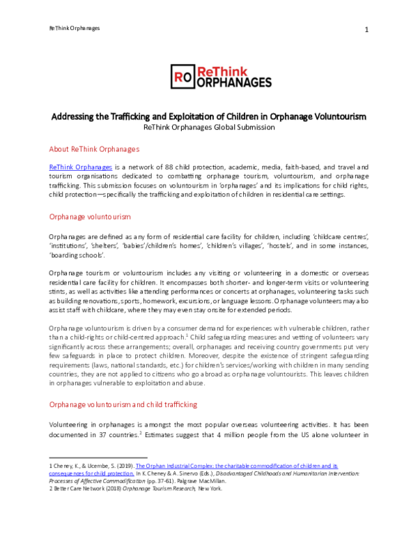 (PDF) Addressing the Trafficking and Exploitation of Children in ...