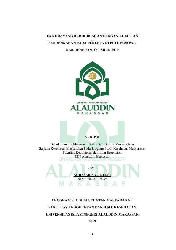 (PDF) Faktor yang Berhubungan dengan Kualitas Pendengaran pada Pekerja ...