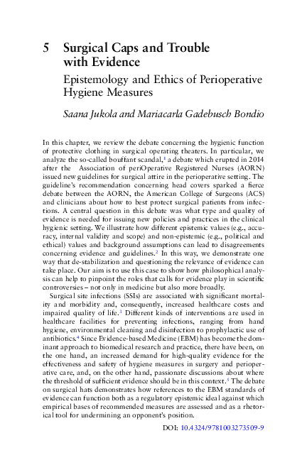 (PDF) Surgical Caps and Trouble with Evidence