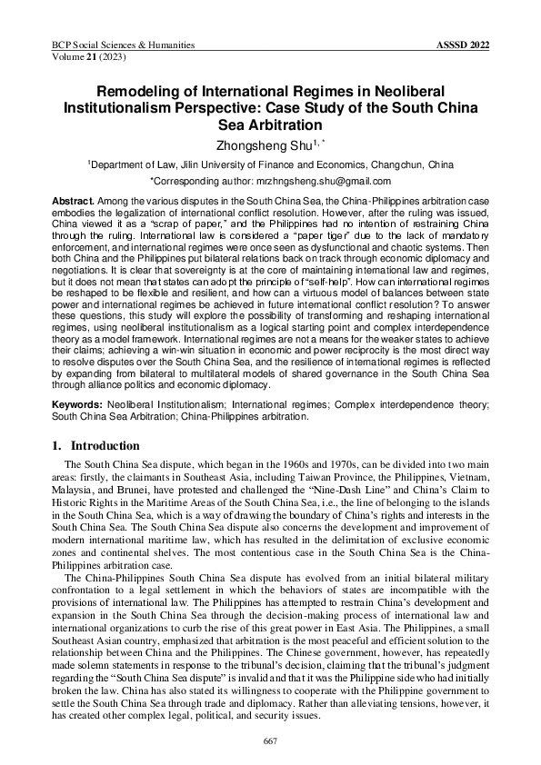 (PDF) Remodeling of International Regimes in Neoliberal ...