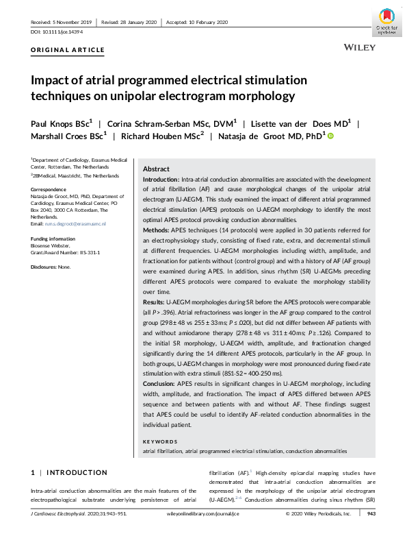 (PDF) Impact of atrial programmed electrical stimulation techniques on ...