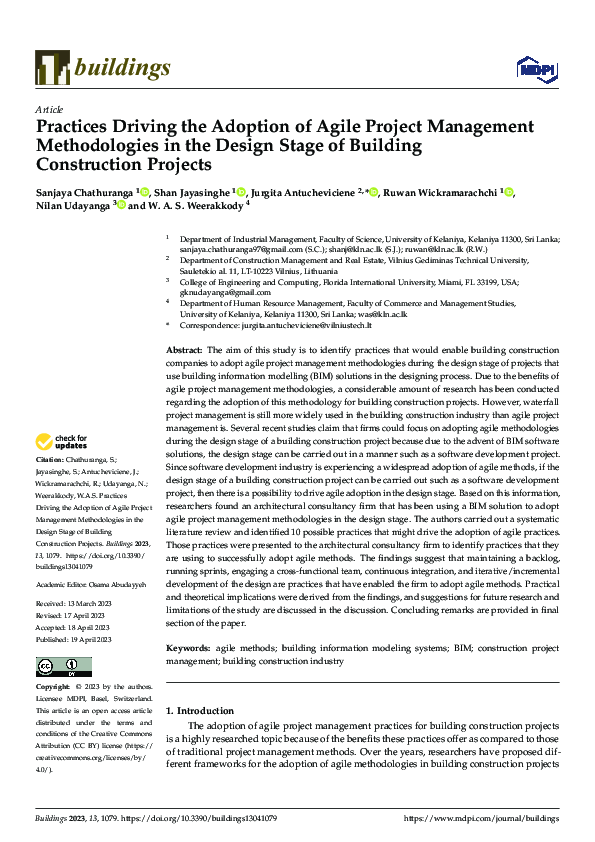 (PDF) Practices Driving the Adoption of Agile Project Management ... (PDF) Practices Driving the Adoption of Agile Project Management ...