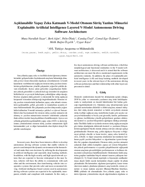 (PDF) Explainable Artificial Intelligence Layered V-Model Autonomous Driving Software ...